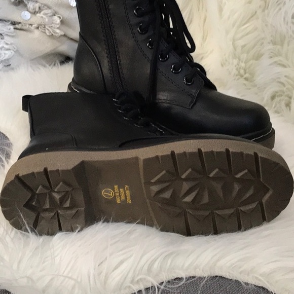 Soda Shoes Military Black Lace Up Boots Poshmark